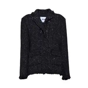 MSGM Embellished Textured Jacket