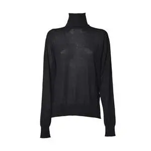 JIL SANDER Black Turtleneck Sweater