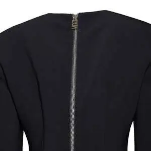 Dsquared2 Black Long Sleeve Zip Up Mini Dress