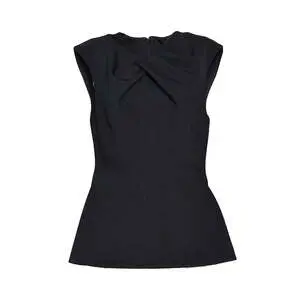 JIL SANDER Sleeveless Bow Detail Top