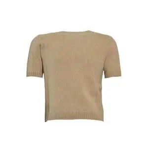 MAISON MARGIELA Short Sleeve Knit Sweater - Cammello