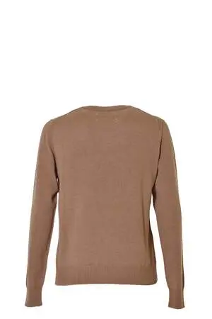 MAISON MARGIELA Crew Neck Fine Knit Sweater - Cammello