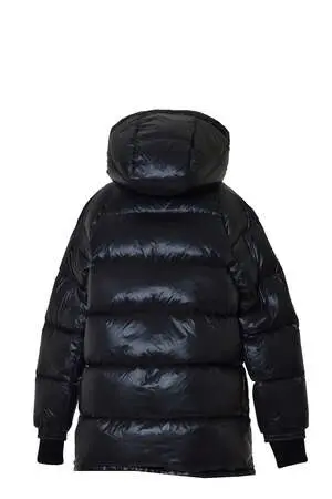 Dsquared2 Padded Hooded Down Jacket With Logo Detail
