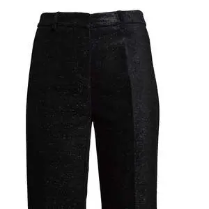 Etro Viscose Blend Flared Trousers With Lamé Thread