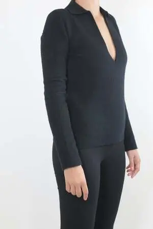 JIL SANDER Black Pullover Sweater
