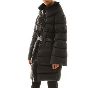 Ermanno Scervino Padded Down Coat With Fur Trim