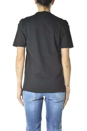 Dsquared2 Black Cotton 'icon' Print Logo T-shirt - Nero