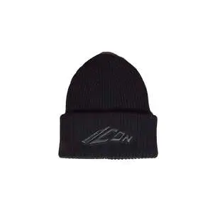 Dsquared2 Ribbed Beanie With Logo Detail - Nero