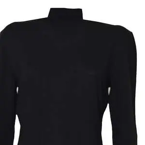 Moschino Black High Neck Fine Knit Sweater - Nero