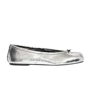 MAISON MARGIELA Tabi Ballerina Flat 'broken Mirror - Silver