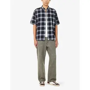 A BATHING APE One Point Plaid-print Cotton-blend Shirt
