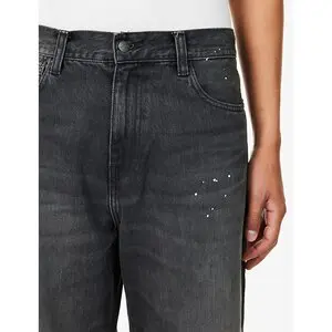 Carhartt Work In Progress Paint-splatter Denim Jeans - Black
