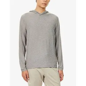 Vuori Strato Tech Stretch-woven Hoody - Heather Grey