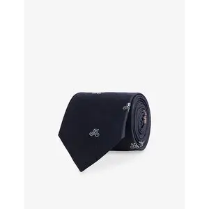 Paul Smith Bicycle Pattern Silk Tie - Blue