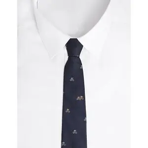 Paul Smith Bicycle Pattern Silk Tie