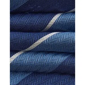 Paul Smith Striped Silk Neck Tie - Blue