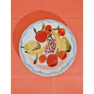 SERAX Santiago De Borja Dinner Plate 04 Stoneware Plates Set Of 2 - Mixed