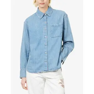 Rag & Bone Connie Patch-pocket Cotton-blend Shirt