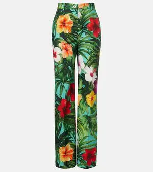 Dolce & Gabbana Peonie and Roses Print Pants