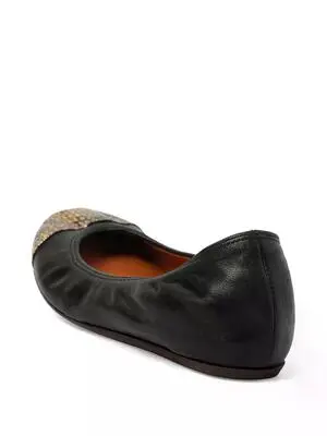 LANVIN Cap-toe Ballet Flats