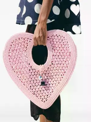 Jacquemus Heart Shape Tote Bag - Pink