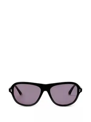 Sandro Pilot Frame Sunglasses - Black