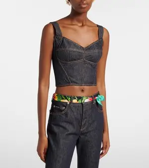 Dolce & Gabbana Denim Bustier
