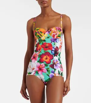 Dolce & Gabbana Floral One-piece Swimsuit