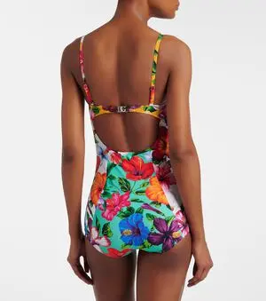 Dolce & Gabbana Floral One-piece Swimsuit