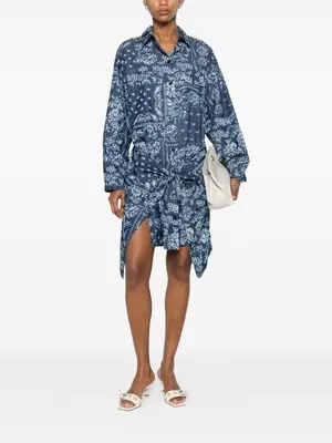 Emporio Armani Printed Cotton Shirt Dress