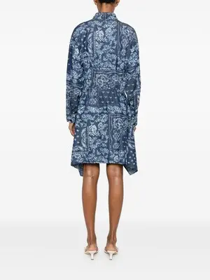 Emporio Armani Printed Cotton Shirt Dress
