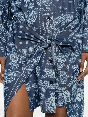 Emporio Armani Printed Cotton Shirt Dress