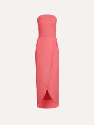 Oscar De La Renta Strapless Faille Gown - One-color