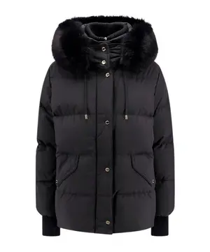 MOORER Attica-stp Short Down Jacket With Fur-trimmed Hood