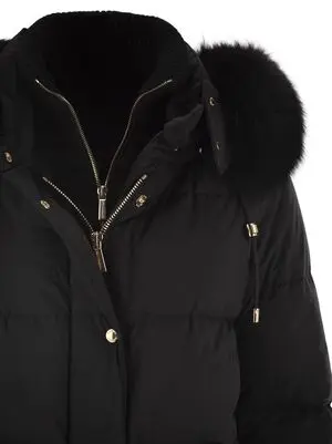 MOORER Attica-stp Short Down Jacket With Fur-trimmed Hood