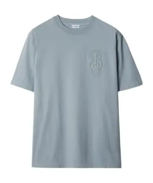 Burberry B-shield Embroidered Crewneck T-shirt - Gale