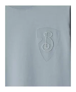 Burberry B-shield Embroidered Crewneck T-shirt - Gale
