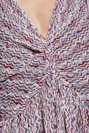 IRO PARIS Long-sleeved V-neck Dress - Multicolor
