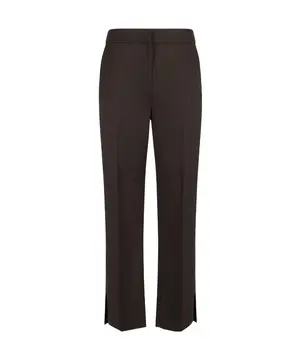 LOULOU STUDIO Cropped Trousers - Choco