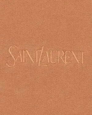 Saint Laurent Long-sleeved Hoodie - Brown
