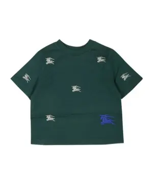 Burberry Cotton T-shirt With Equestrian Knight Embroidery