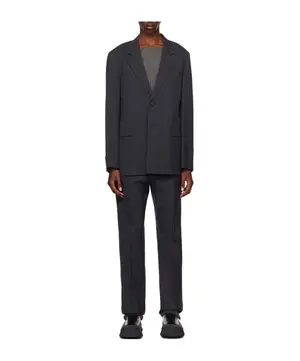 JIL SANDER Single-breasted Tailored Suit - Black