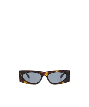 Alaïa Rectangular Cat-eye Sunglasses With Logo Detail - Blue