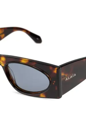 Alaïa Rectangular Cat-eye Sunglasses With Logo Detail