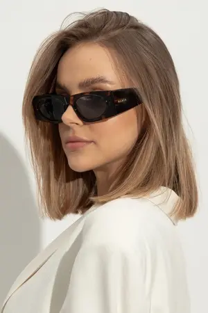 Alaïa Rectangular Cat-eye Sunglasses With Logo Detail