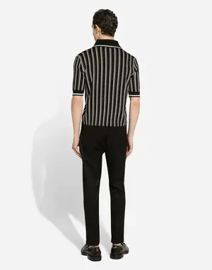 Dolce & Gabbana Tailored Flannel Pants With Fold Detail