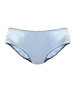 Dolce & Gabbana Dolce Gabbana Elastic Waist Satin Panties - Blue