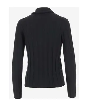ALLUDE Ribbed Long-sleeved Jumper