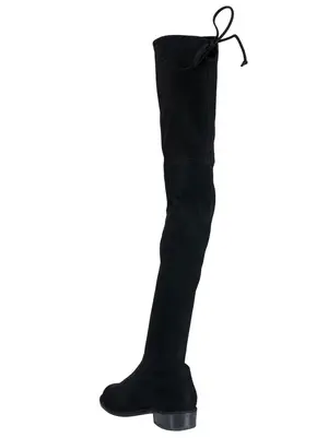 STUART WEITZMAN Over The Knee Boots With Lace Detail - Black