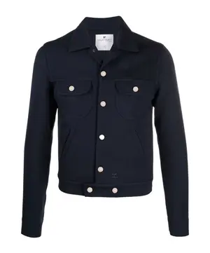 COURREGES Twill Trucker Jacket - Black
